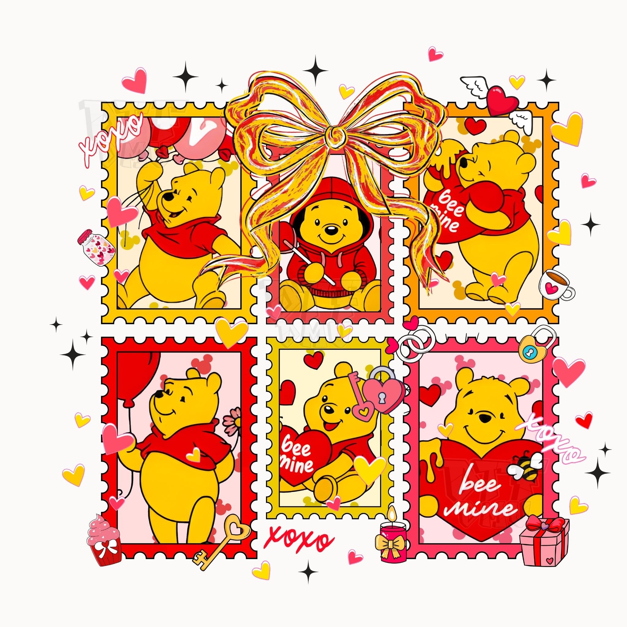Disney Character Valentine's Day DTF Transfer Print Only. – DTF DMV